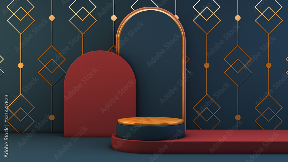 art deco podium Stock Illustration | Adobe Stock