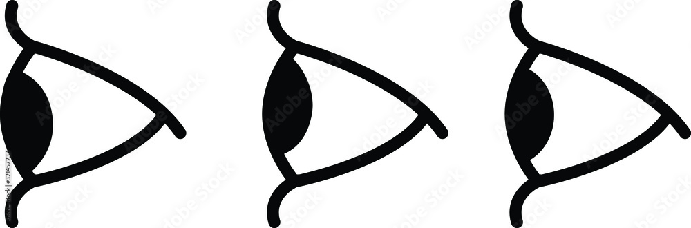 Eye side icon, vector illustration Stock Vector | Adobe Stock