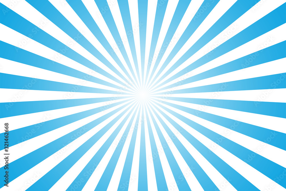 Sunburst Retro Sun Rays Yellow Background Abstract Summer Sunny