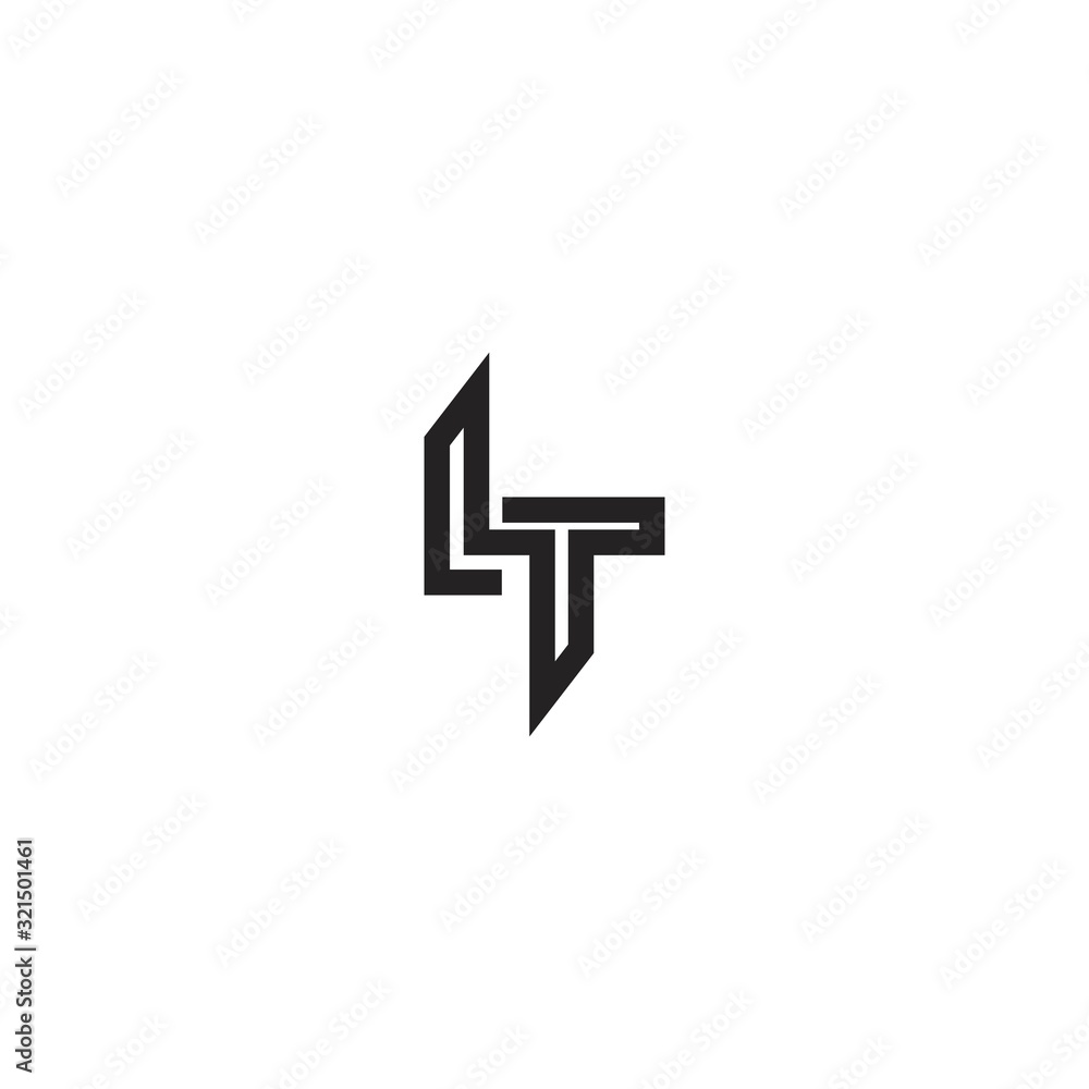 LT L T logo icon design template elements Stock Vector | Adobe Stock