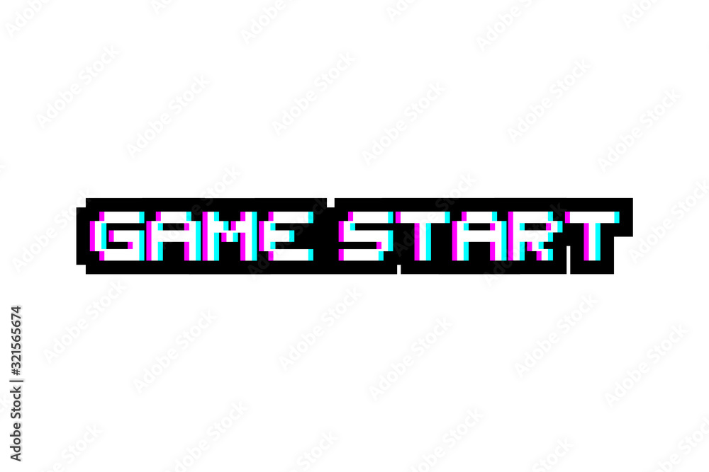 game start message Stock Vector | Adobe Stock