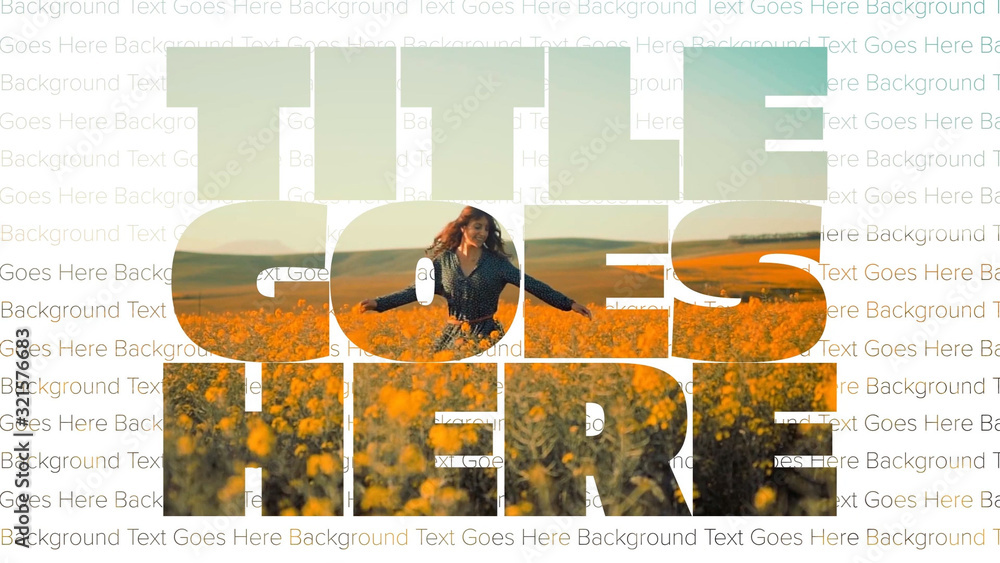 Large Title Over Text Background Stock Template | Adobe Stock