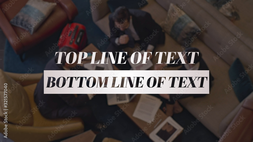 Two Line Reveal Title Stock Template | Adobe Stock