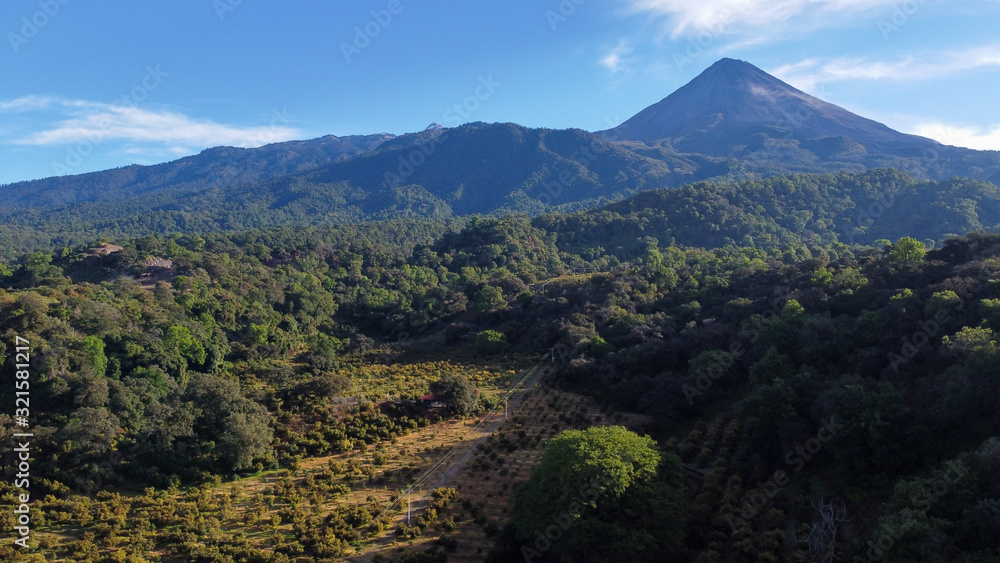 volcanes de colima Stock Photo | Adobe Stock