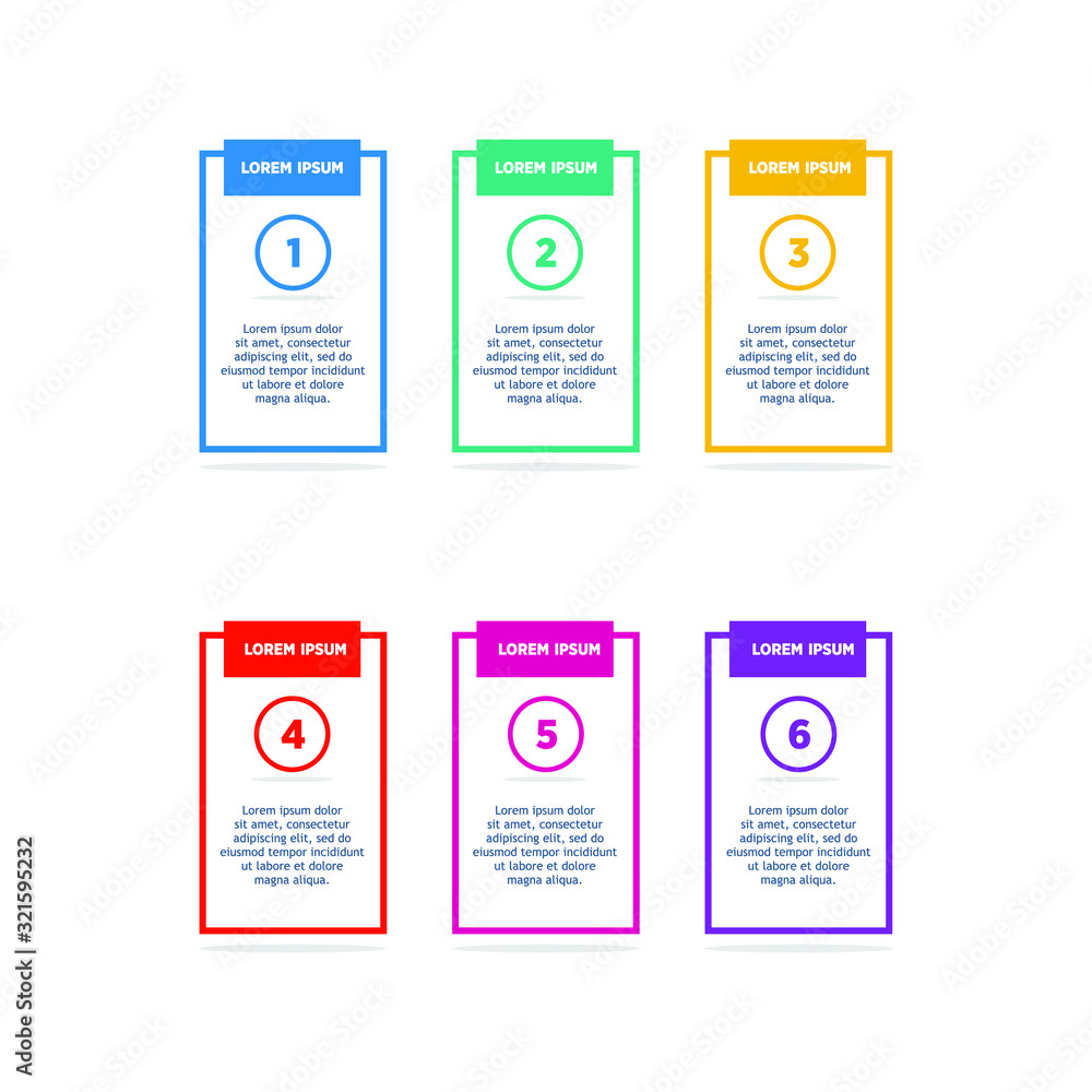 Process columns infographic. Business steps chart, workflow layout ...