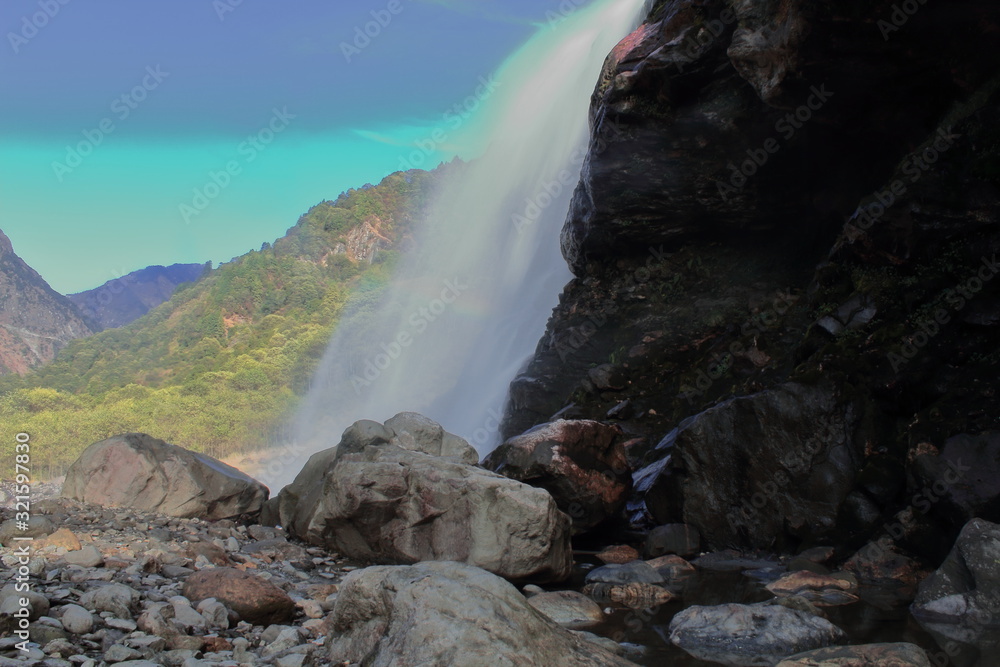 scenic jang waterfalls or jang waterfalls is also known as bong bong ...