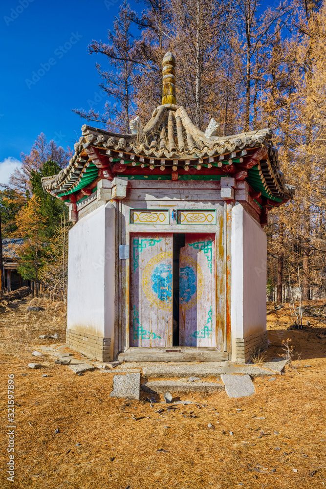 Princess Temple in the far backcountry of Terelj National Park ...