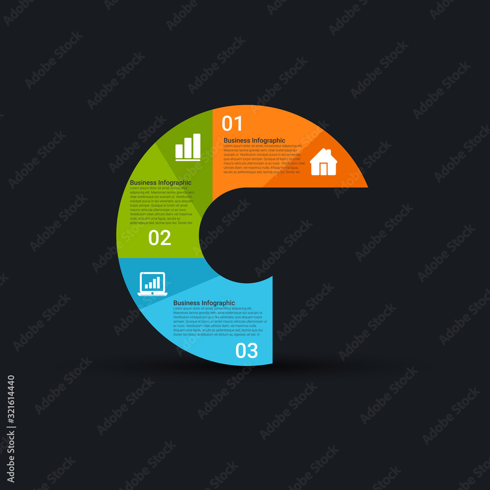 Vector Infographic label design template with icons and options or ...