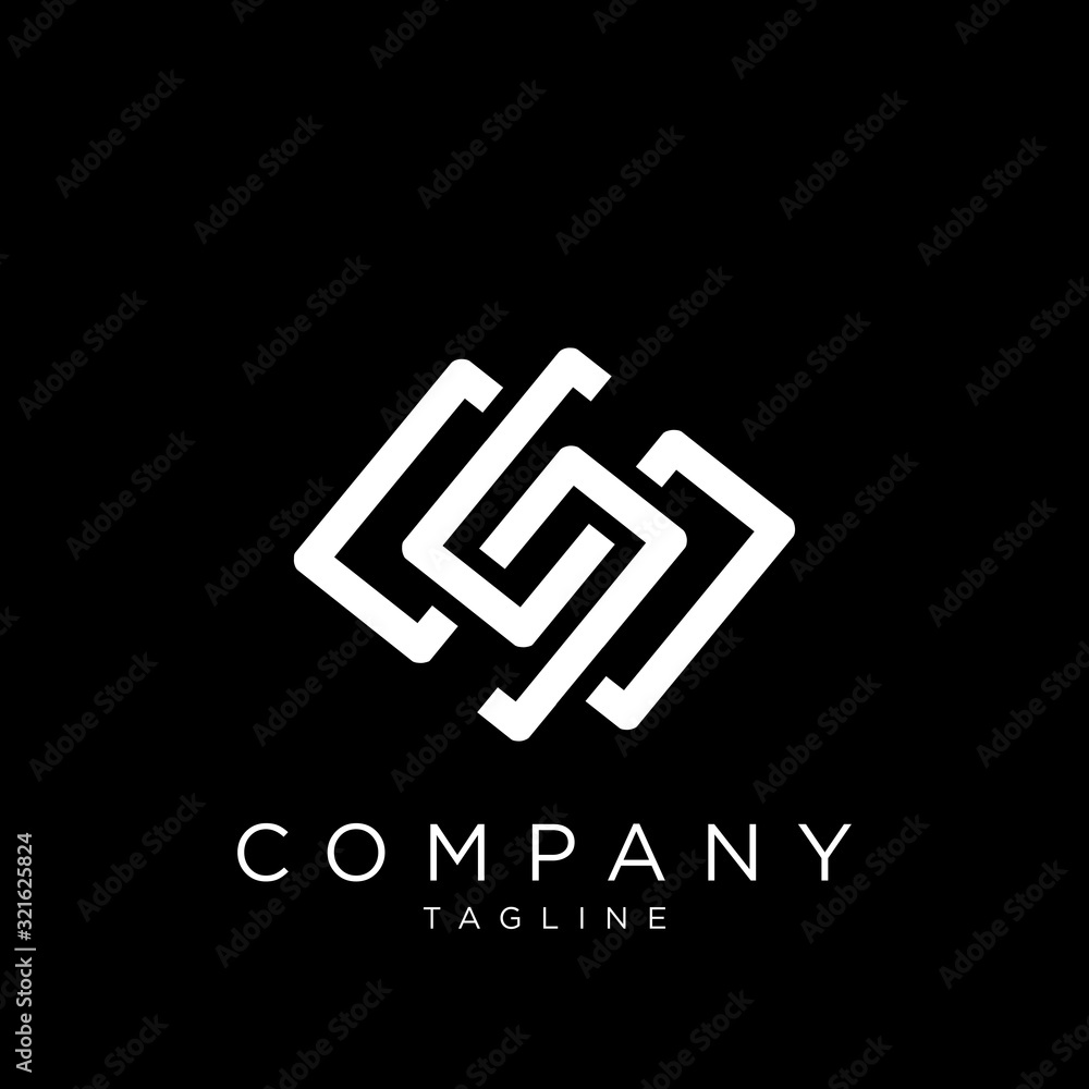 ss logo design vector icon Stock Vector | Adobe Stock