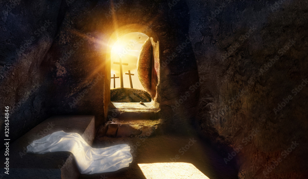He Is Risen Tomb