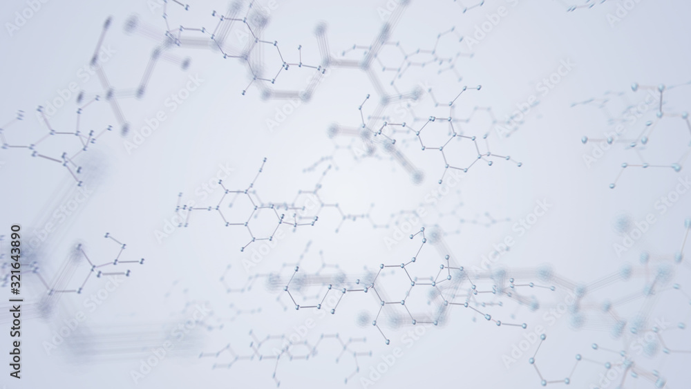 Chemical Molecular Structure 3d Illustration Background Stock Illustration Adobe Stock