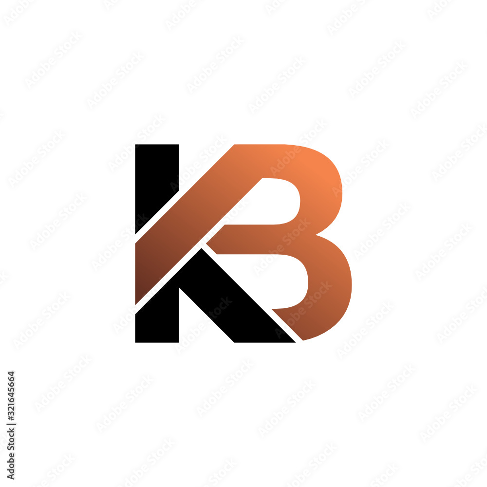 letter KB simple logo design vector Stock Vector | Adobe Stock