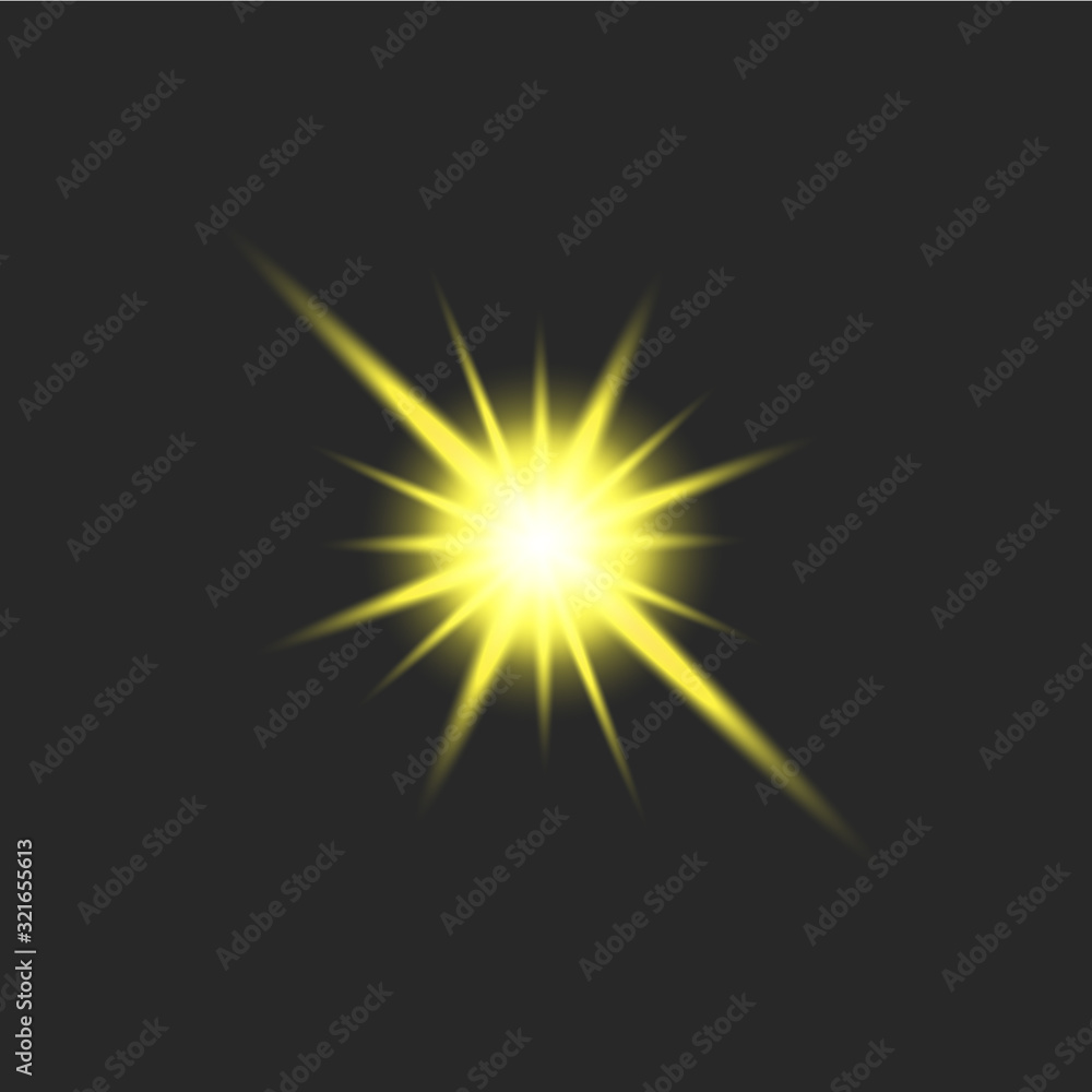 gold glow glowing on a transparent background Gleam, bright flash ...