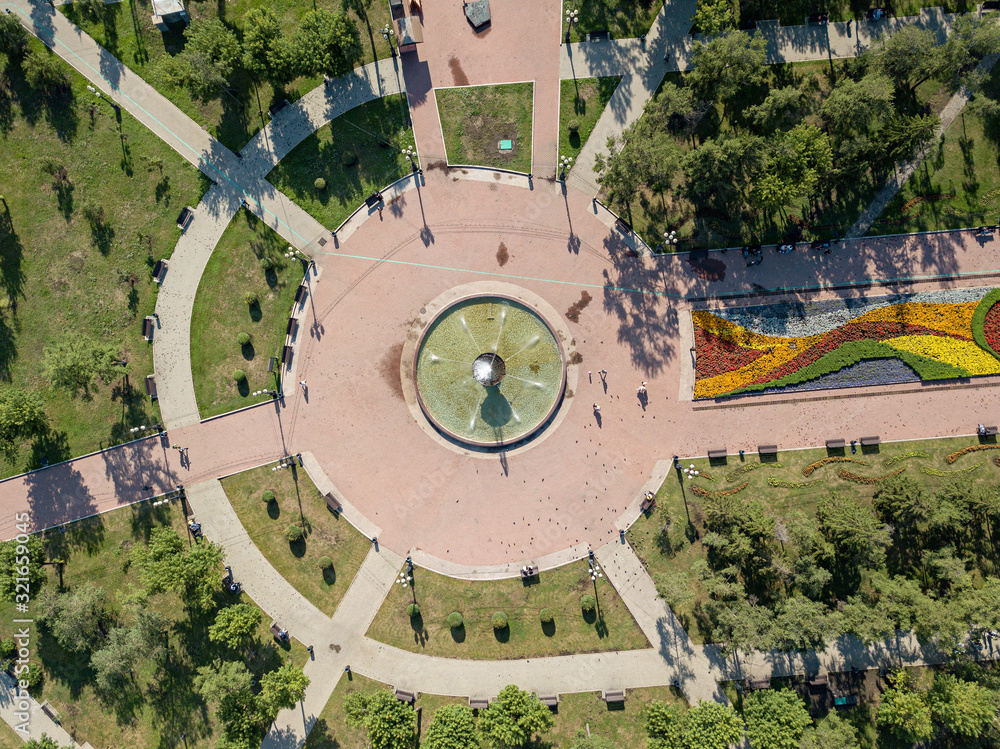 Fountain Square Top View