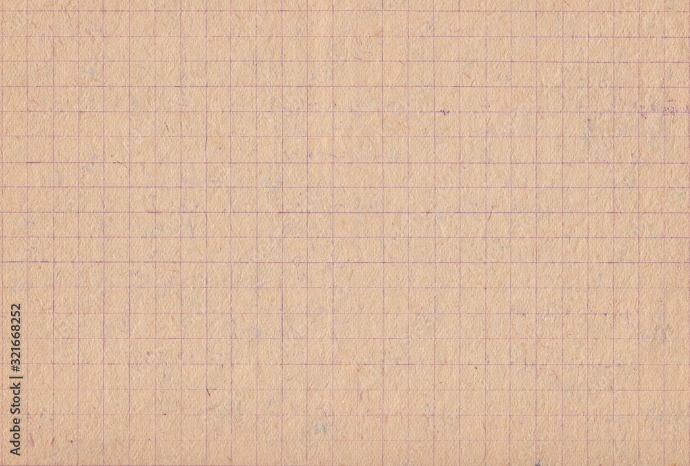 Texture of retro grey-brownish checkered paper. Leaf from a Soviet ...