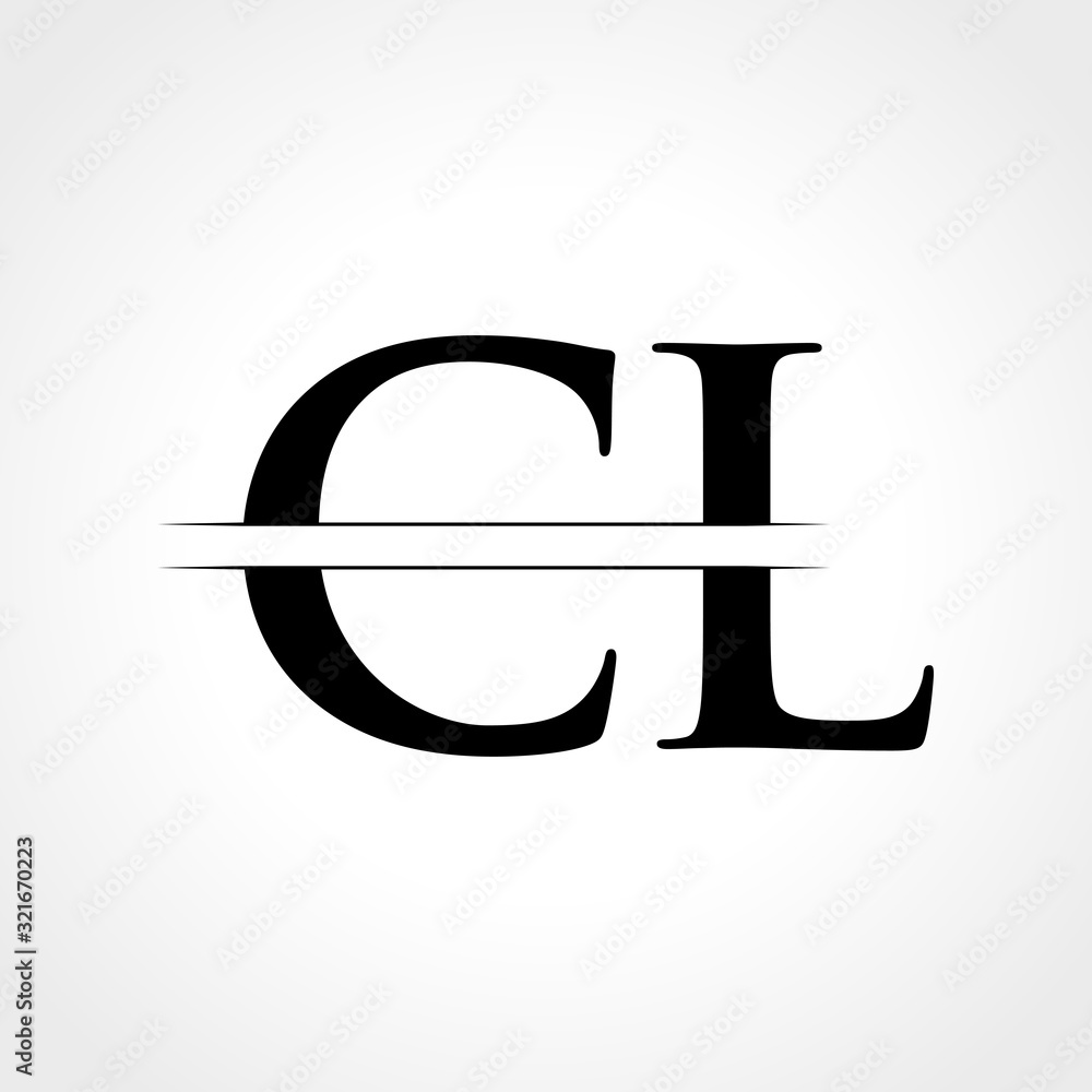 Initial CL Letter Logo With Creative Modern Business Typography Vector ...