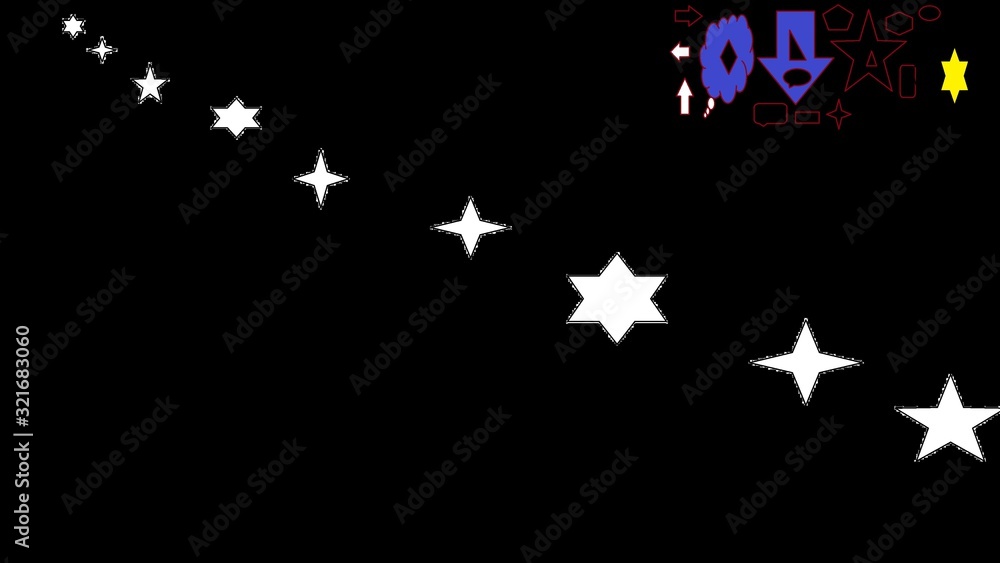 Star Vector Icons / Small stars are being converted into big stars ...