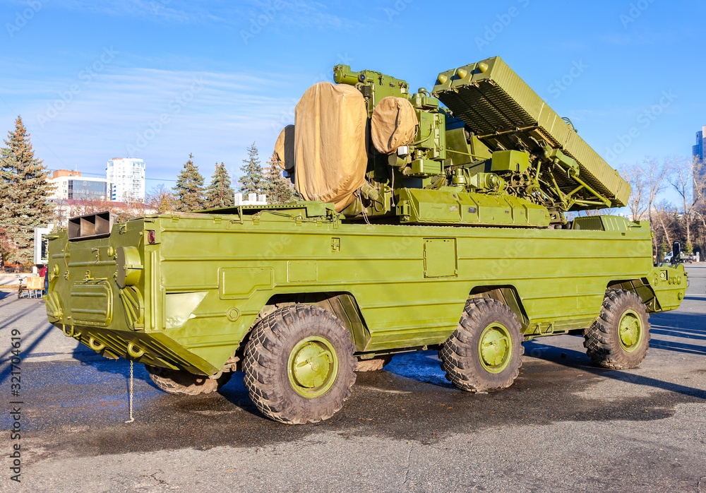 Soviet anti-aircraft missile complex "Osa" (SA-8 Gecko) Stock Photo ...