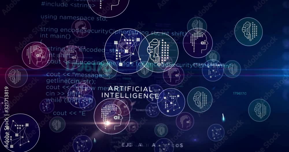 Artificial intelligence, neural network computer, cybernetic brain ...
