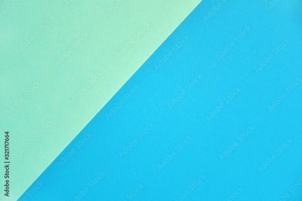 Abstract modern background with green mint and blue colors. Minimal ...