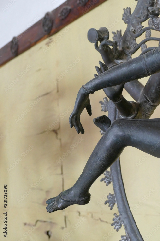 TANJORE, INDIA - DEC 29, 2019 - Shiva Nataraja lord of the dance, 12th ...