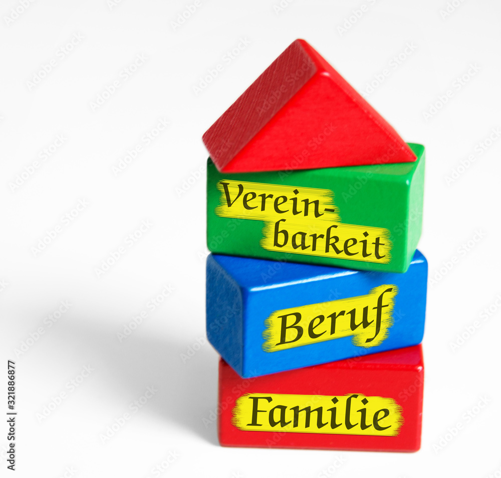 Bausteine, Familie, Beruf, Vereinbarkeit Stock Photo | Adobe Stock Bausteine, Familie, Beruf, Vereinbarkeit Stock Photo | Adobe Stock