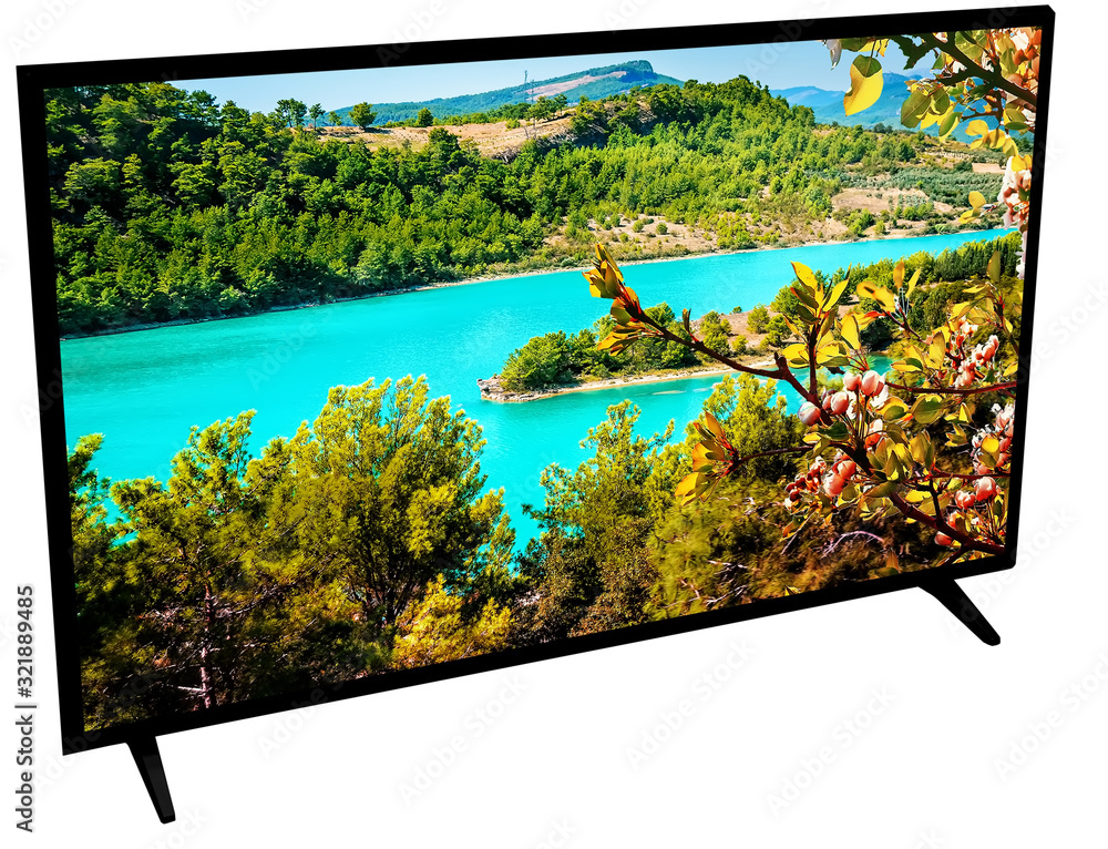 big tv screen with beautiful Australian landscape.. Stock Photo | Adobe ...