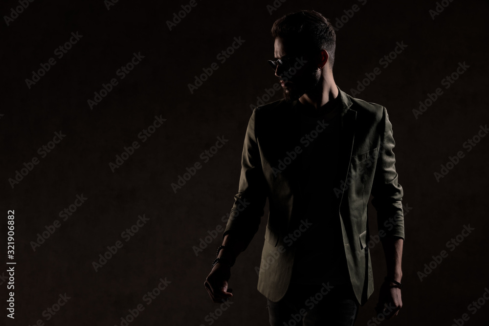 sexy young model holding hands in a fashion pose Stock Photo | Adobe Stock