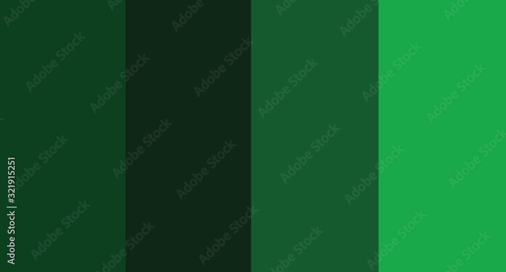 Green color palette vector illustration Stock Vector | Adobe Stock