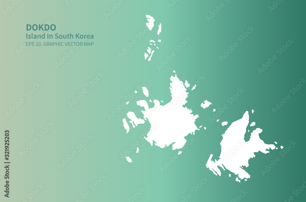 vector of korea map. dokdo map of korea. Stock Vector | Adobe Stock