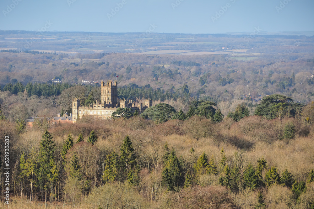 Highclere Castle Aerial View