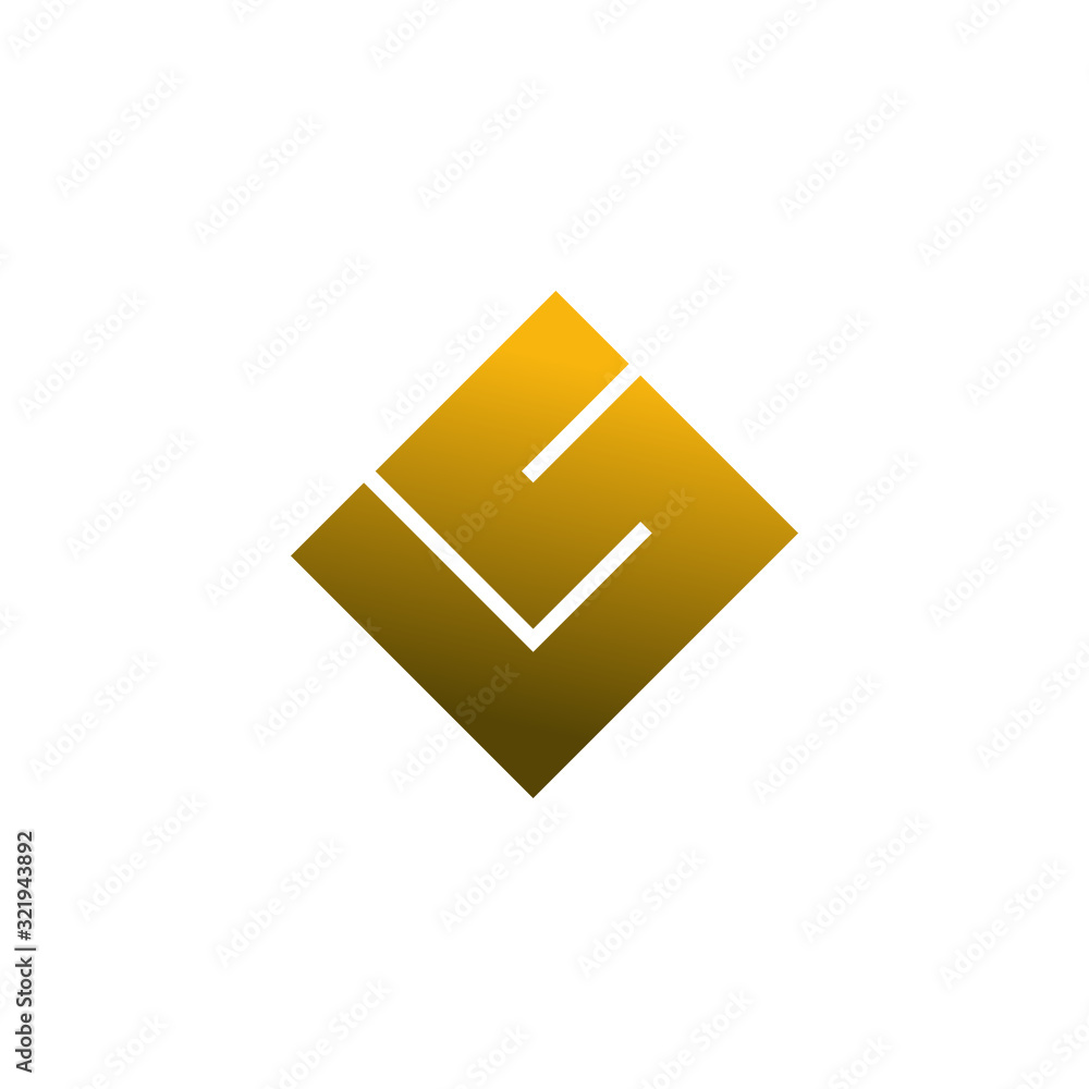 Letter LS square simple logo design Stock Vector | Adobe Stock