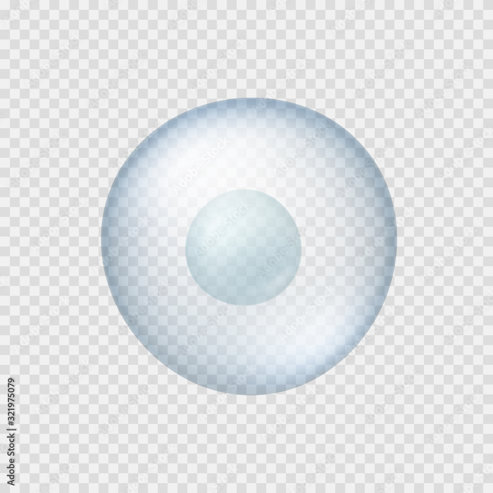 Cell stem isolated on transparent background. Vector medical ...