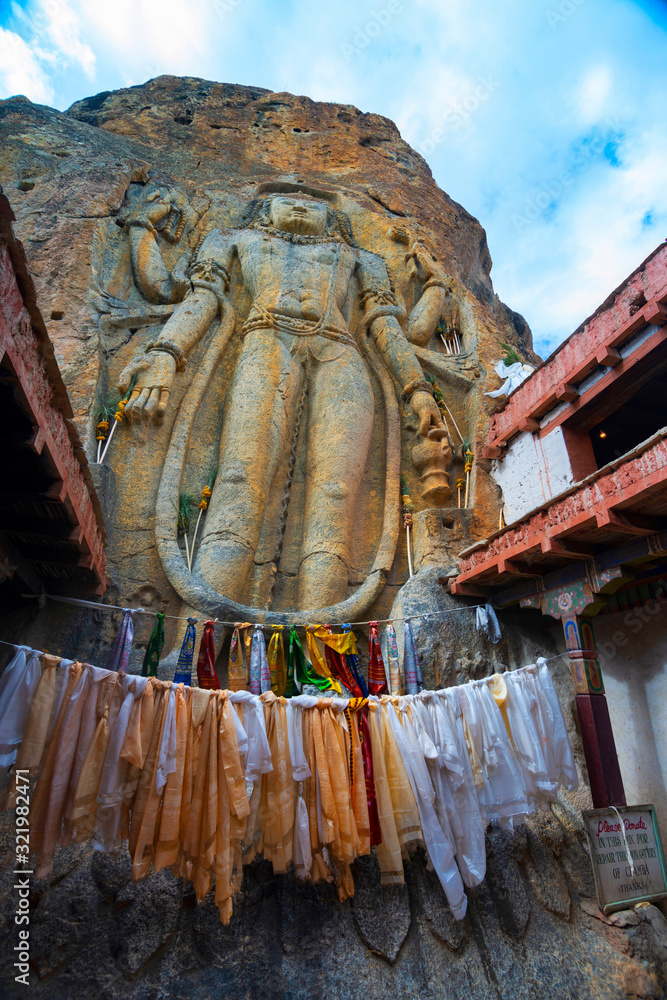 Maitreya Future Buddha, Mulbekh Monastery, Kargil, Jammu and Kashmir ...