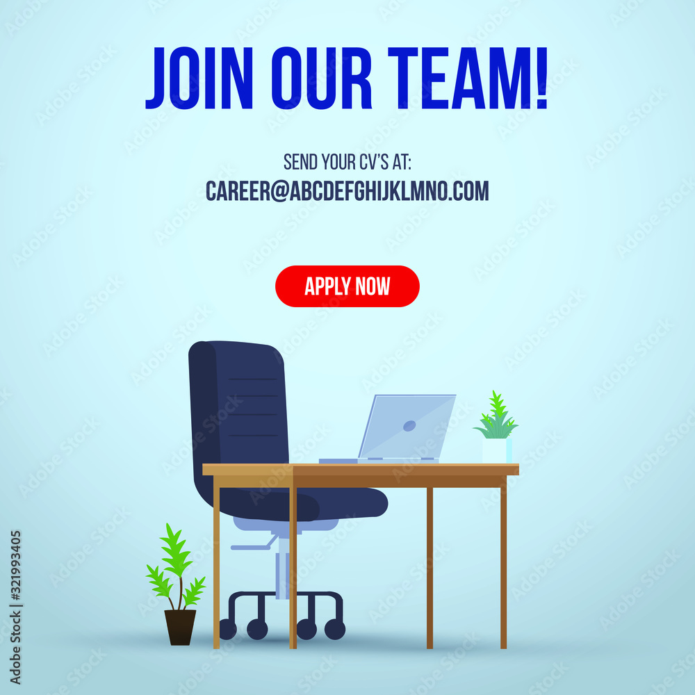 We are hiring join our team post for facebook and instagram with an ...