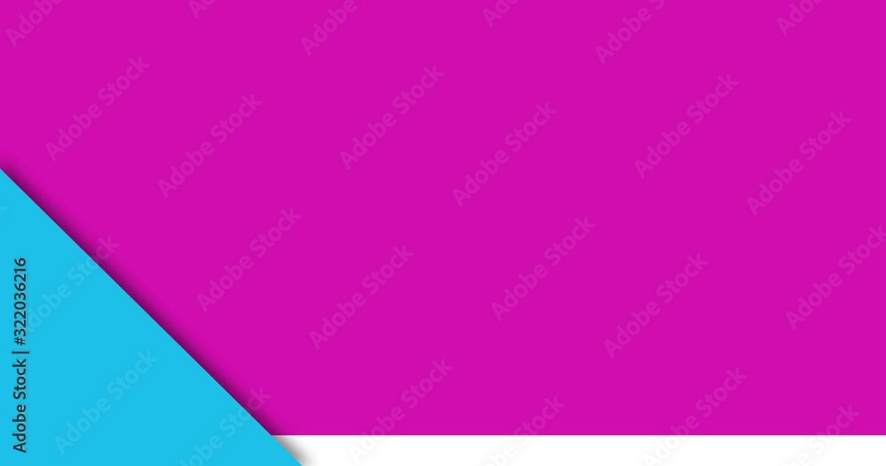 Flat paper design with bright colors, animation of geometric layers for ...