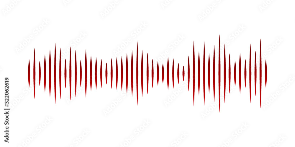sound wave symbol. isolated vector illustration. Stock Vector | Adobe Stock