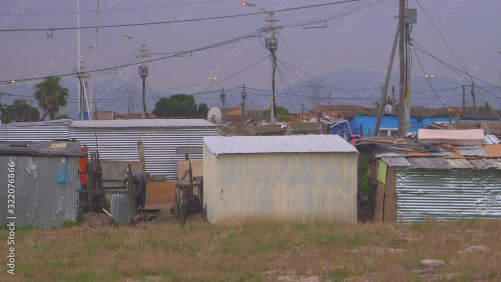 Metal barracks, abandoned buildings in Africa Stock ビデオ | Adobe Stock