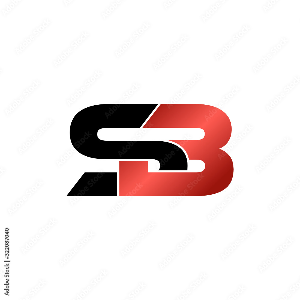 Letter SB logo design vector Stock Vector | Adobe Stock