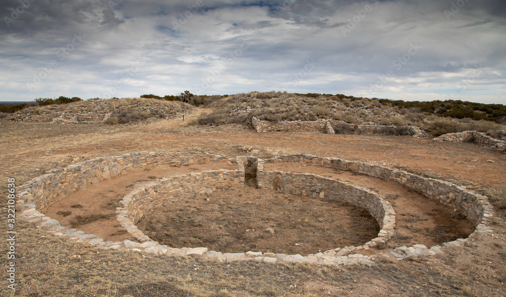 Gran Quivira kiva Stock Photo | Adobe Stock