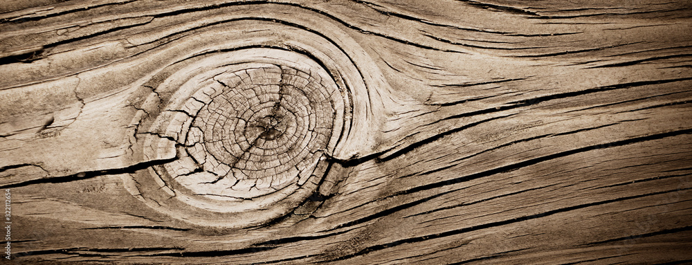 Rough splintered neutral reclaimed wood surface with aged boards lined ...