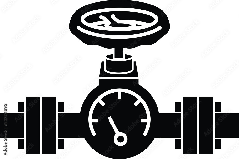 pipeline wedge gate valve icon Stock Vector | Adobe Stock
