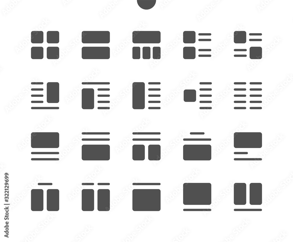 Layout v4 UI Pixel Perfect Well-crafted Vector Solid Icons 48x48 Ready ...