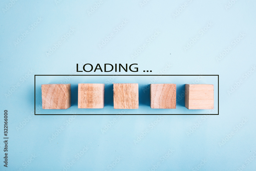 Loading bar progress concept. Idea text loading almost complete with ... Loading bar progress concept. Idea text loading almost complete with ...