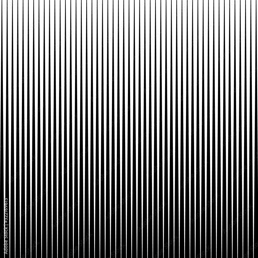Line halftone pattern with gradient effect. Gorizontal lines. Template for backgrounds and ...