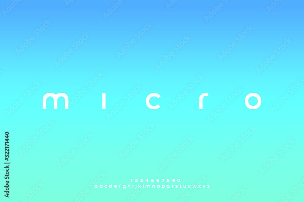 micro, an Abstract technology science alphabet lowercase font. digital ...
