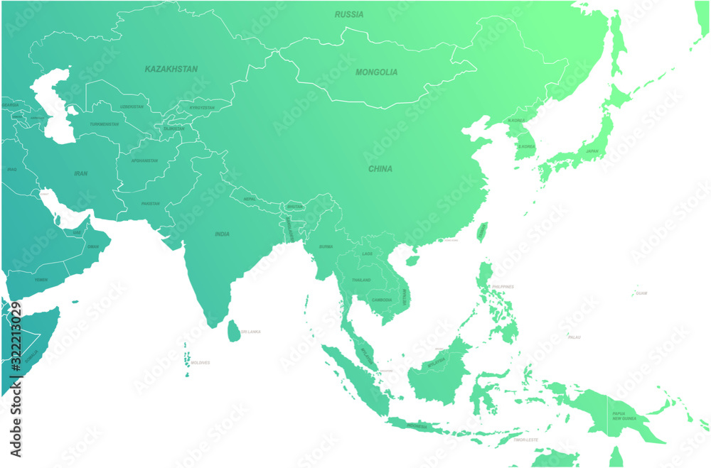 korea map. south korea vector map. simple infographic vector of korean ...