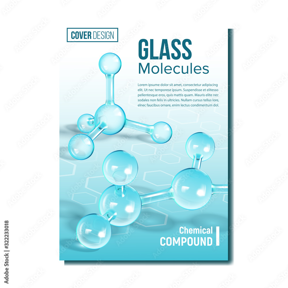 Chemical Compound Research Cover Design Vector. Chemistry Scientific ...