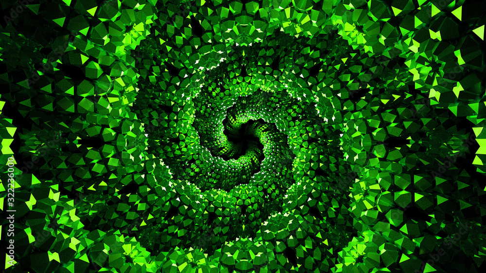 Green Vortex Wallpaper