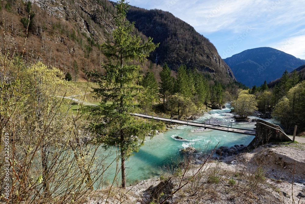 Slowenien - Julische Alpen - Fluss Soca Stock Photo | Adobe Stock